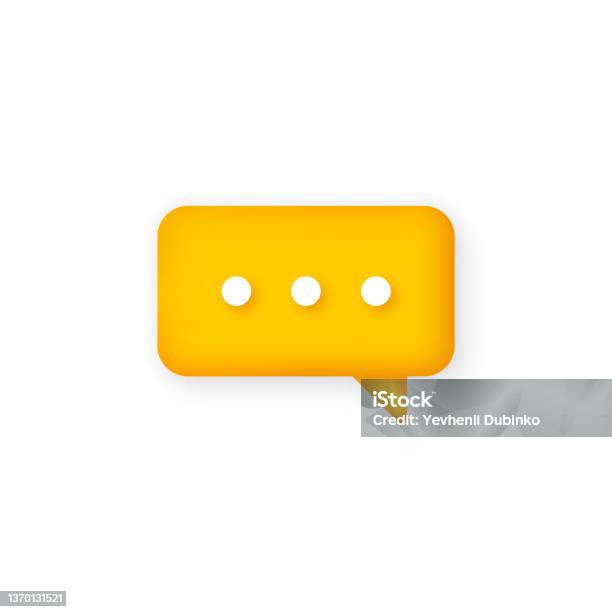3dsprechblasensymbol Gelbe 3dsprechblase Dialogwolke Und Leeres ... 3dsprechblasensymbol Gelbe 3dsprechblase Dialogwolke Und Leeres ...