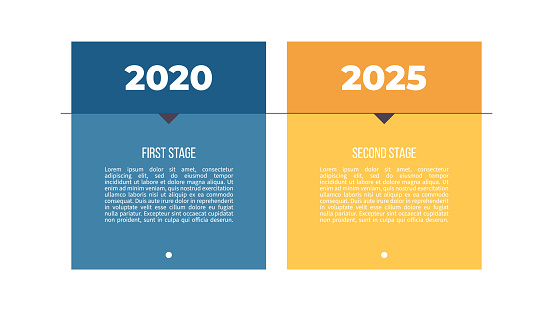 Infographie Dentreprise Bannière Avec 2 Étapes Options Sections Modèle