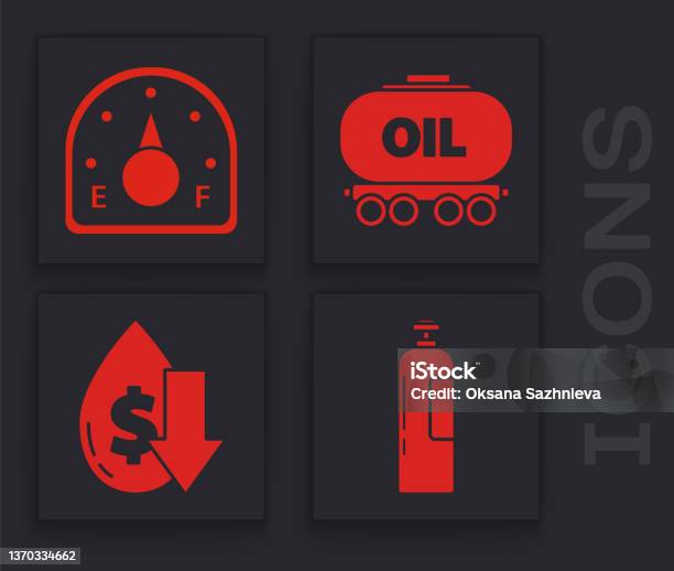 Set Tangki Tabung Gas Industri Pengukur Gas Motor Cistern Kereta Api