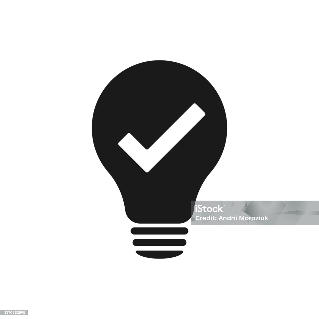 Lamp Icon Check Marks Illustration Stock Illustration - Download Image ... Lamp Icon Check Marks Illustration Stock Illustration - Download Image ...