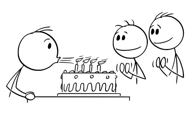 3100 Blowing Out Candles Ilustração De Stock Gráficos Vetoriais E Clipart Royalty Free Istock