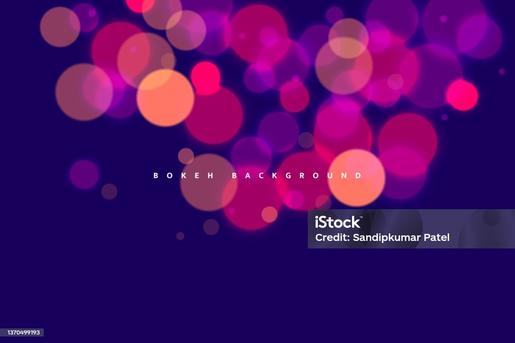 Abstract Blurred Soft Focus Bokeh Of Bright Pink Color Background Stock
