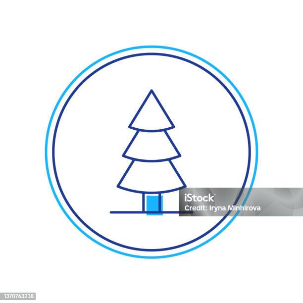 Contour Rempli Icône Darbre De Noël Isolée Sur Fond Blanc Joyeux Noël