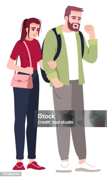 Mendeteksi Orang Sakit Ilustrasi Vektor Warna Rgb Semi Datar Ilustrasi ... Mendeteksi Orang Sakit Ilustrasi Vektor Warna Rgb Semi Datar Ilustrasi ...
