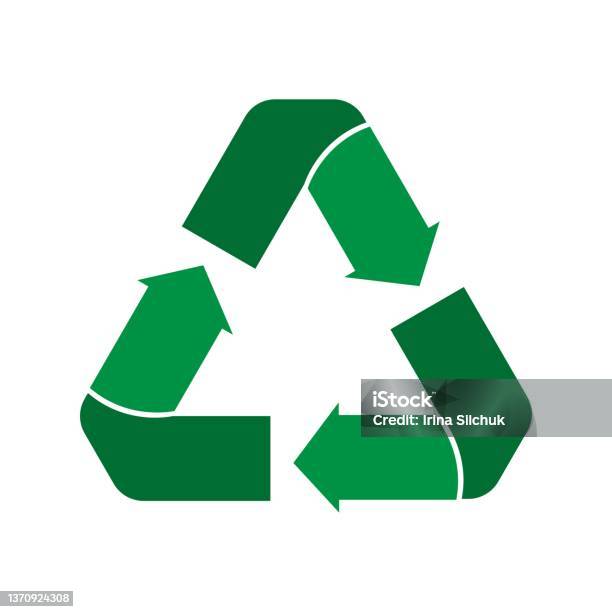 Recycler Le Vecteur De Symbole Dicône Sur Fond Blanc Vecteurs Libres De