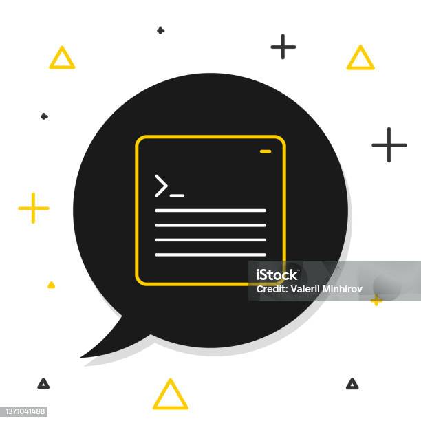 Line Software Web Developer Programming Code Icon Isolated On White Background Javascript