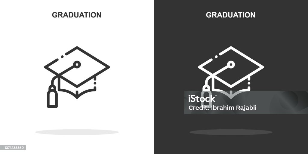 Icône De Ligne De Graduation Style De Contour Simplesigne Linéaire De
