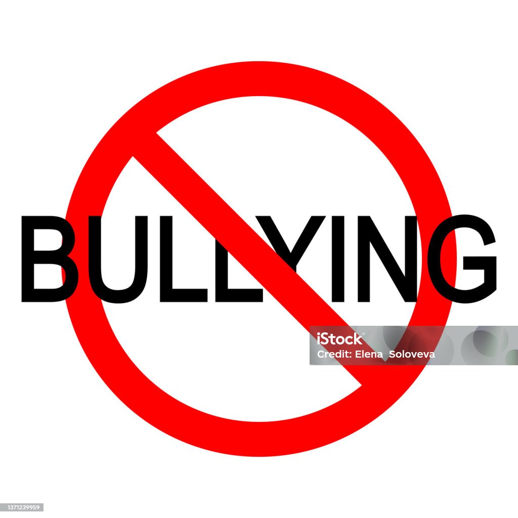 Stop Bullying Sign Illustration On White Background Stock Illustration Download Image Now Istock
