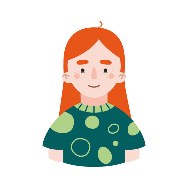 140 Woman Freckles Clip Art Illustrations Royalty Free Vector