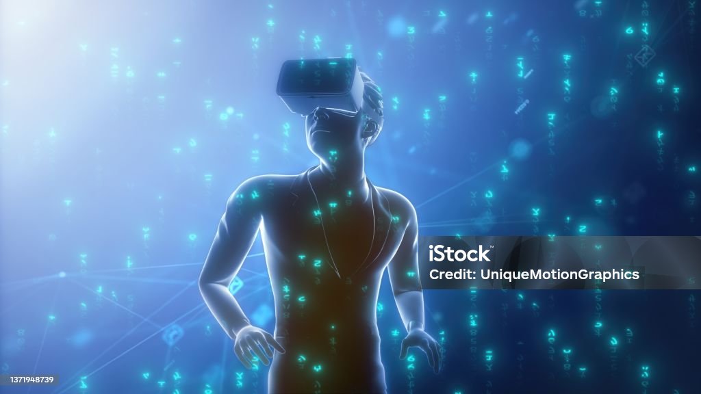 Metaverse Vr Virtual Reality Game Playing Man Play Metaverse Virtual