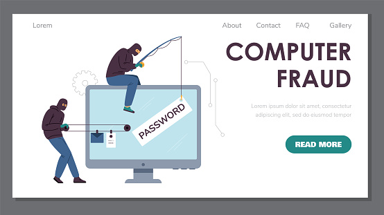 Konsep Serangan Penipuan Komputer Dari Spanduk Situs Web Ilustrasi ... Konsep Serangan Penipuan Komputer Dari Spanduk Situs Web Ilustrasi ...