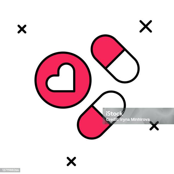 Contour Rempli Icône De Pilule Ou De Comprimé De Médicament Isolée Sur