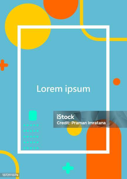 Latar Belakang Desain Poster Abstrak Konsep Modern Tata Letak Sederhana