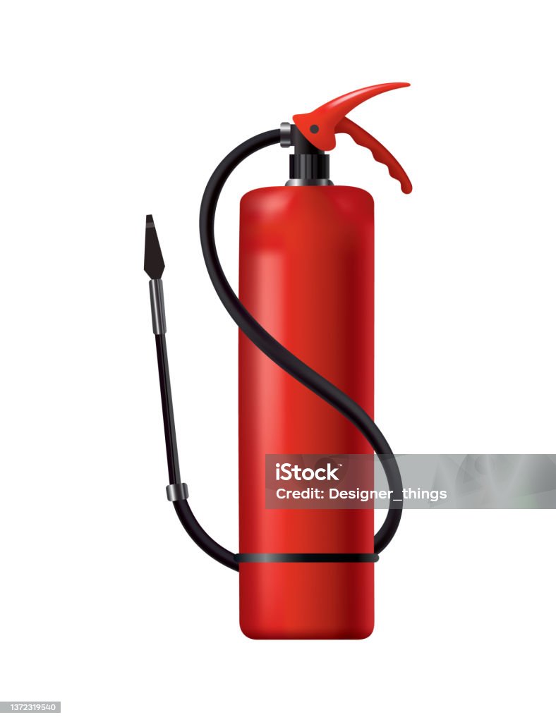 Extincteur Rouge Unité De Lutte Contre Lincendie Portable Isolée Avec