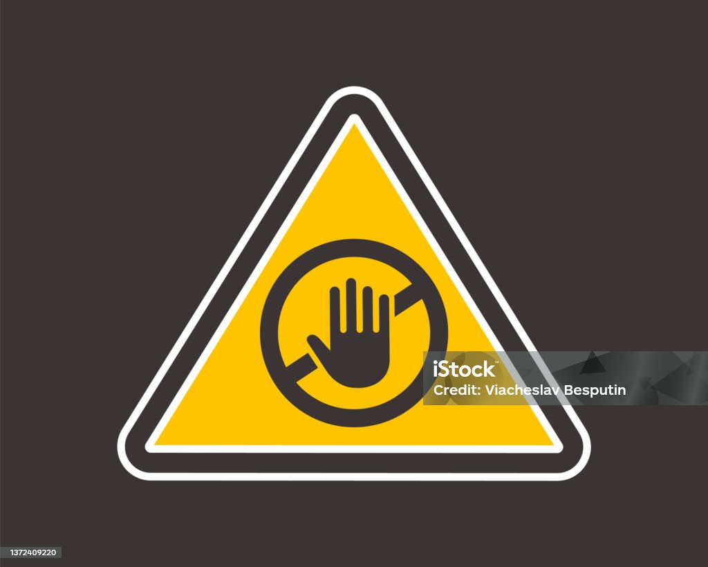 Triangular Stop Sign Hand Stops Stock Illustration - Download Image Now ... Triangular Stop Sign Hand Stops Stock Illustration - Download Image Now ...