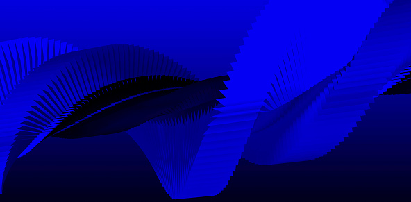 Fond Bleu Abstrait Avec Des Lignes 3d Bleues Dynamiques Fond Décran