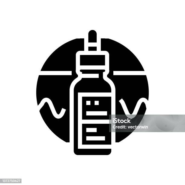 Ilustración De Ilustración Vectorial Del Icono Del Glifo Del Ácido