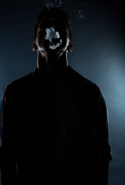 Free Stock Photo of Man in shadows smoking a cigar | Download Free ...
