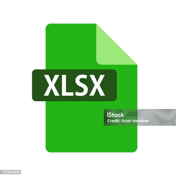 Ilustración De Icono De Archivo Xlsx Icono De Extensiones De Formato De