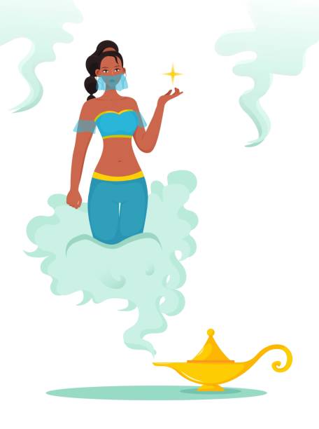 [90] Female genie Clipart Vector PNG , SVG, EPS, PSD, AI