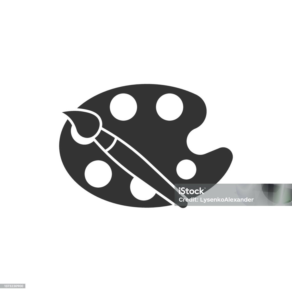 Palette Dartiste Dans Un Style Plat Illustration Vectorielle Des Outils