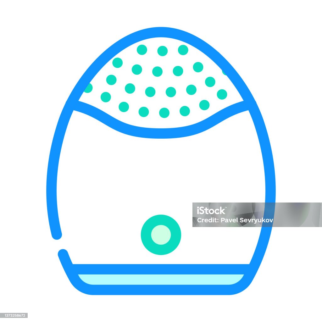 Appareil De Massage Du Visage Couleur Icône Illustration Vectorielle