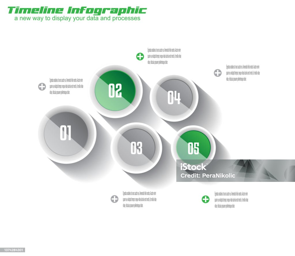 Infografikvorlagen Zur Darstellung Ihrer Daten Und Prozesse Stock