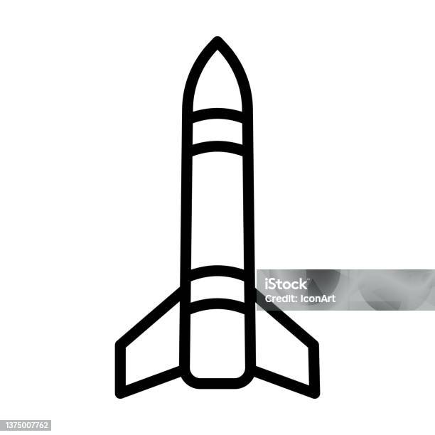 Icône De Missile De La Collection De Larmée Et De La Guerre Missile