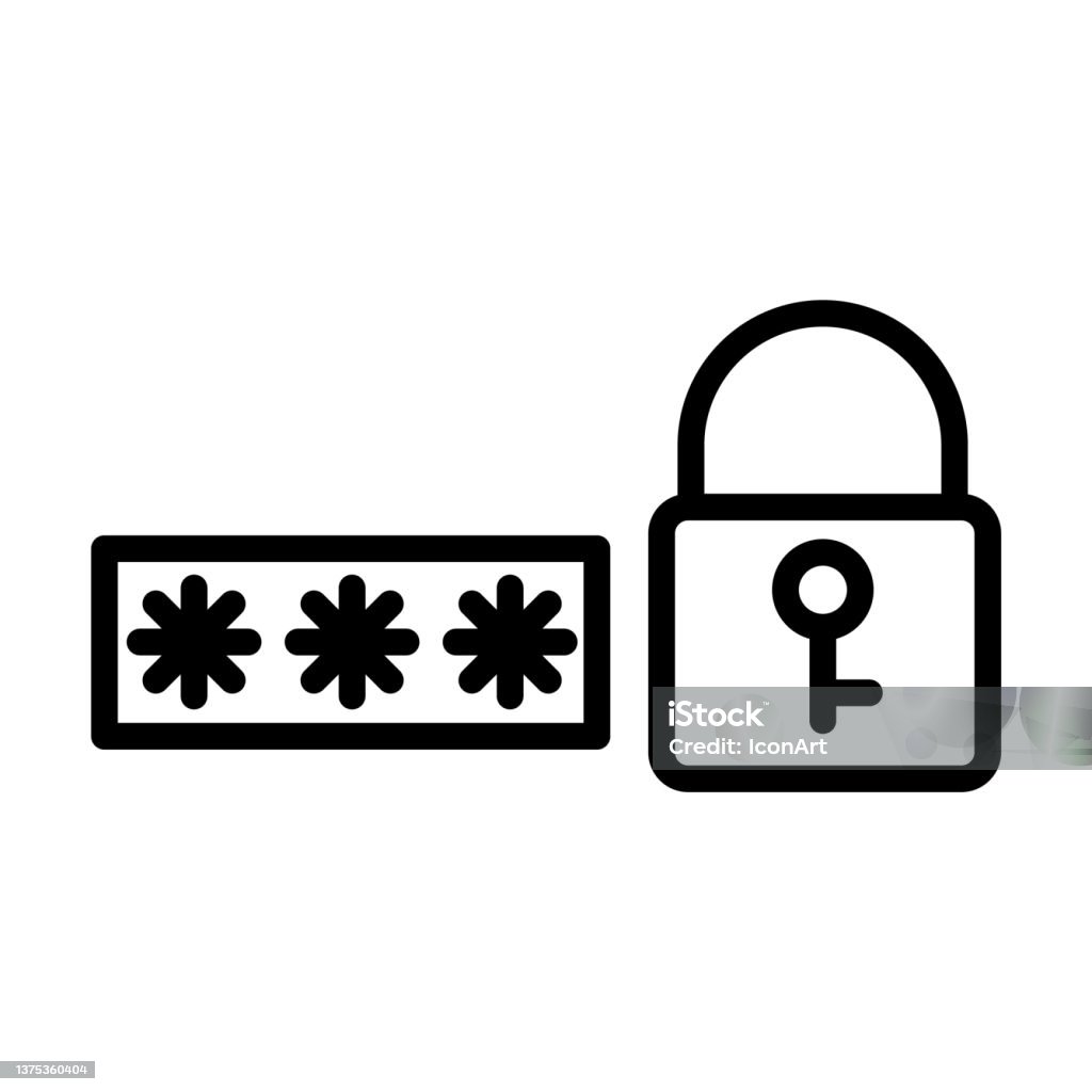 Passwords Icon From Cyber Collection Thin Linear Passwords Password
