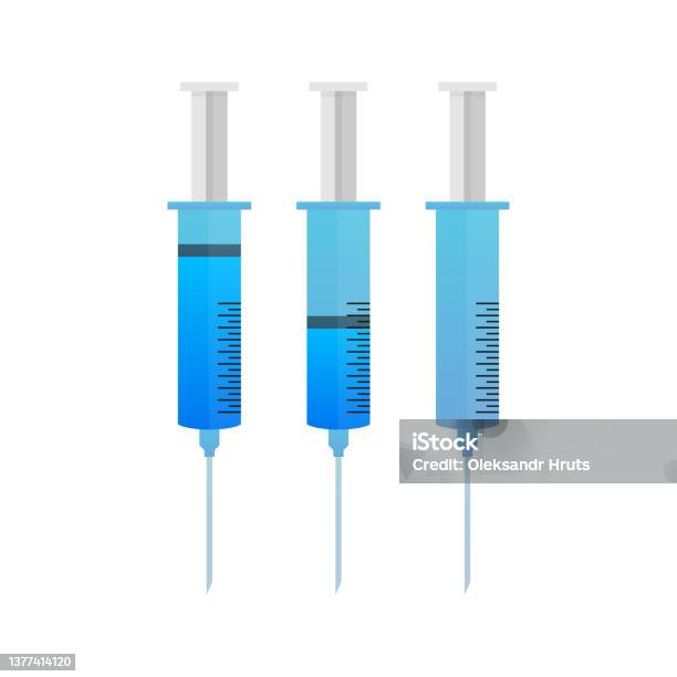 Modèle De Seringue Médicale La Seringue Dinjection Illustration