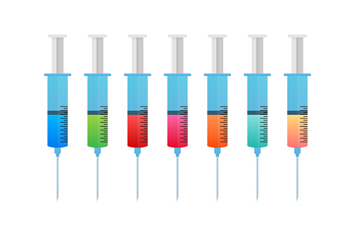 Modèle De Seringue Médicale La Seringue Dinjection Illustration