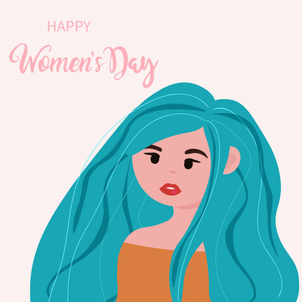 Female Model Great Hair Illustrations Royalty Free Vector Graphics