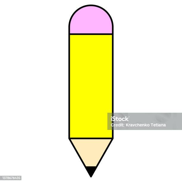 Pensil Kartun Gambar Tangan Ilustrasi Vektor Gambar Stok Ilustrasi Stok