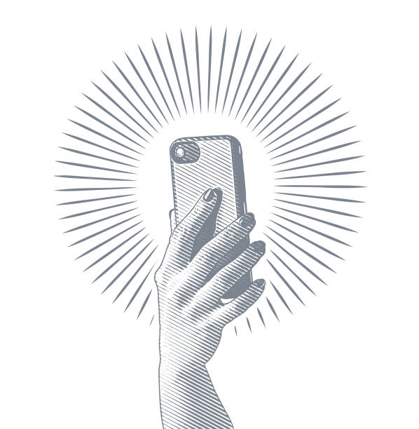 460 Ethnic Hand Holding Iphone Stock Illustrations Royalty Free