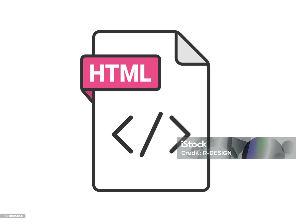 Icon Illustration Of Html Extension File Stock Illustration Download Image Now Coding