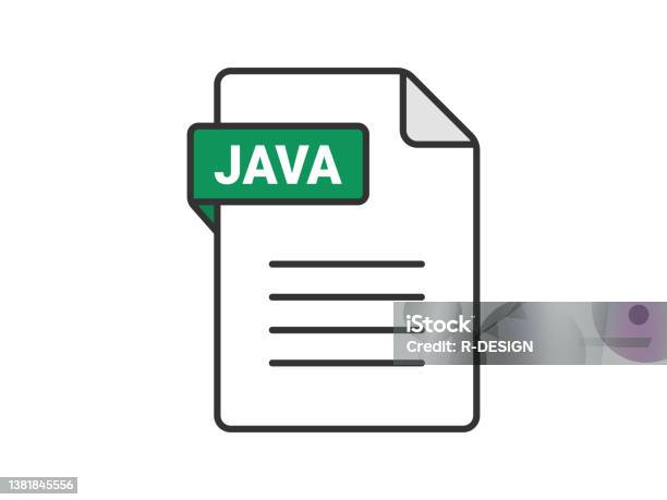 Icon Illustration Of Java Extension File Stock Illustration Download Image Now Coding 1261