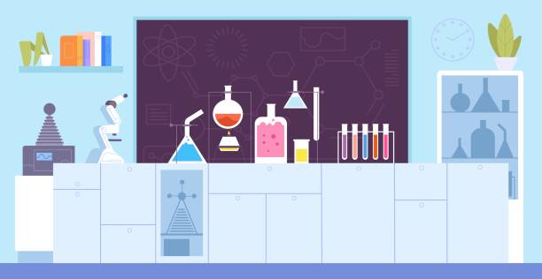Science Lab Table Clip Art