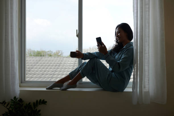 Free Stock Photo of Woman on the phone, through window | Download Free ...