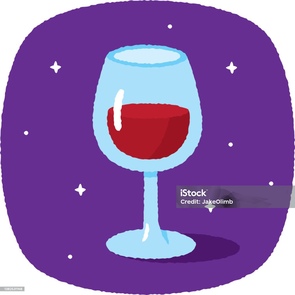Wine Glass Doodle 4 Stock Illustration Download Image Now Drinking Drinking Glass Glass