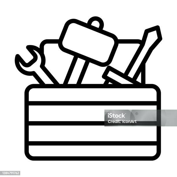 Toolbox Icon From Electrian Connections Collection Thin Linear Toolbox ... Toolbox Icon From Electrian Connections Collection Thin Linear Toolbox ...