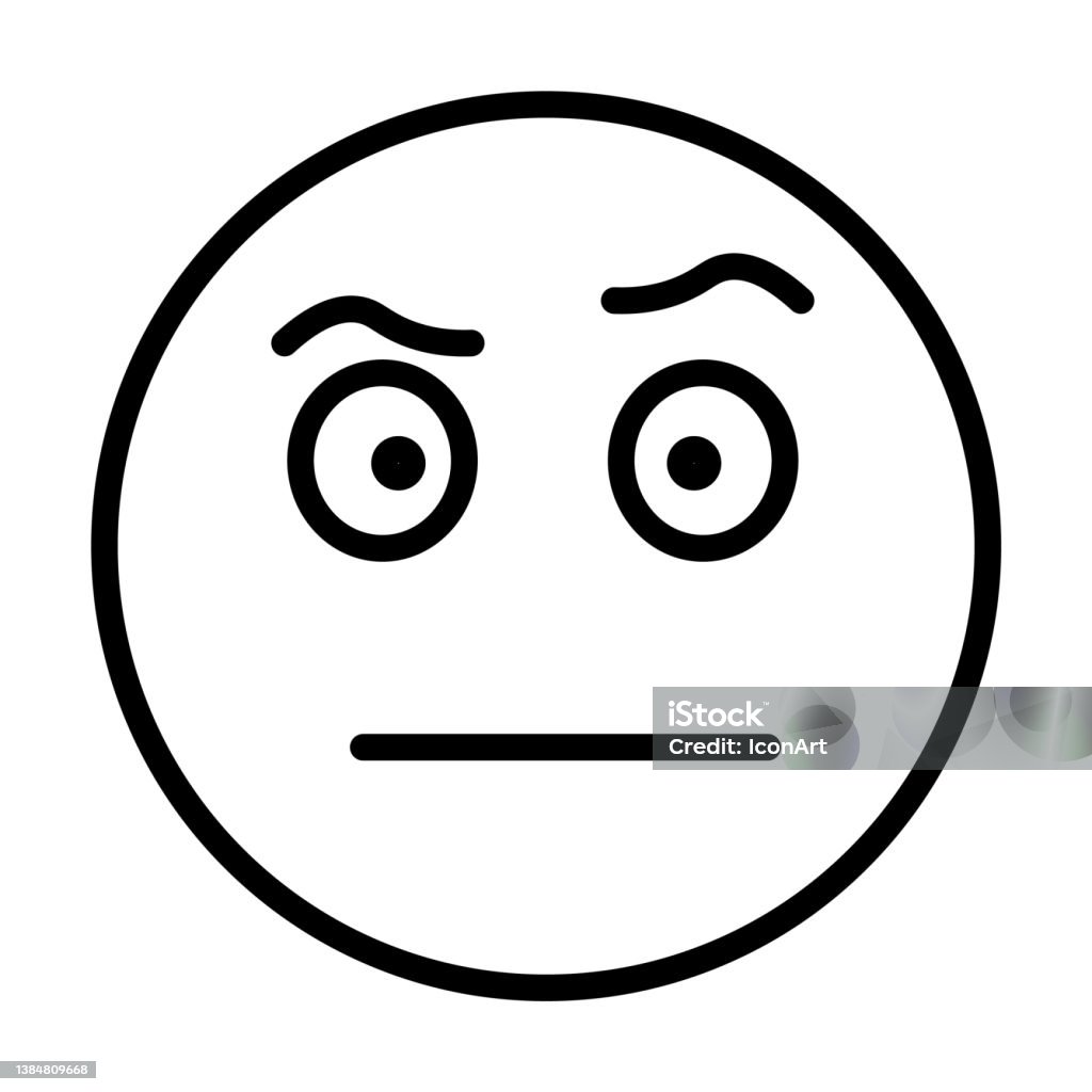 Ilustración de Icono De Emoji Sospechoso De La Colección De Emojis ... Ilustración de Icono De Emoji Sospechoso De La Colección De Emojis ...