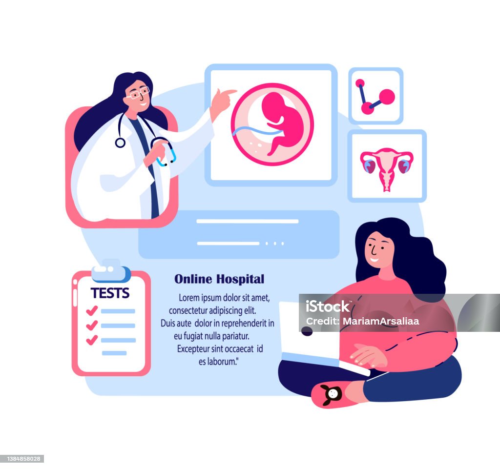Gynecologist Doctor Consultate Pregnant Womanfemale Pregnancy