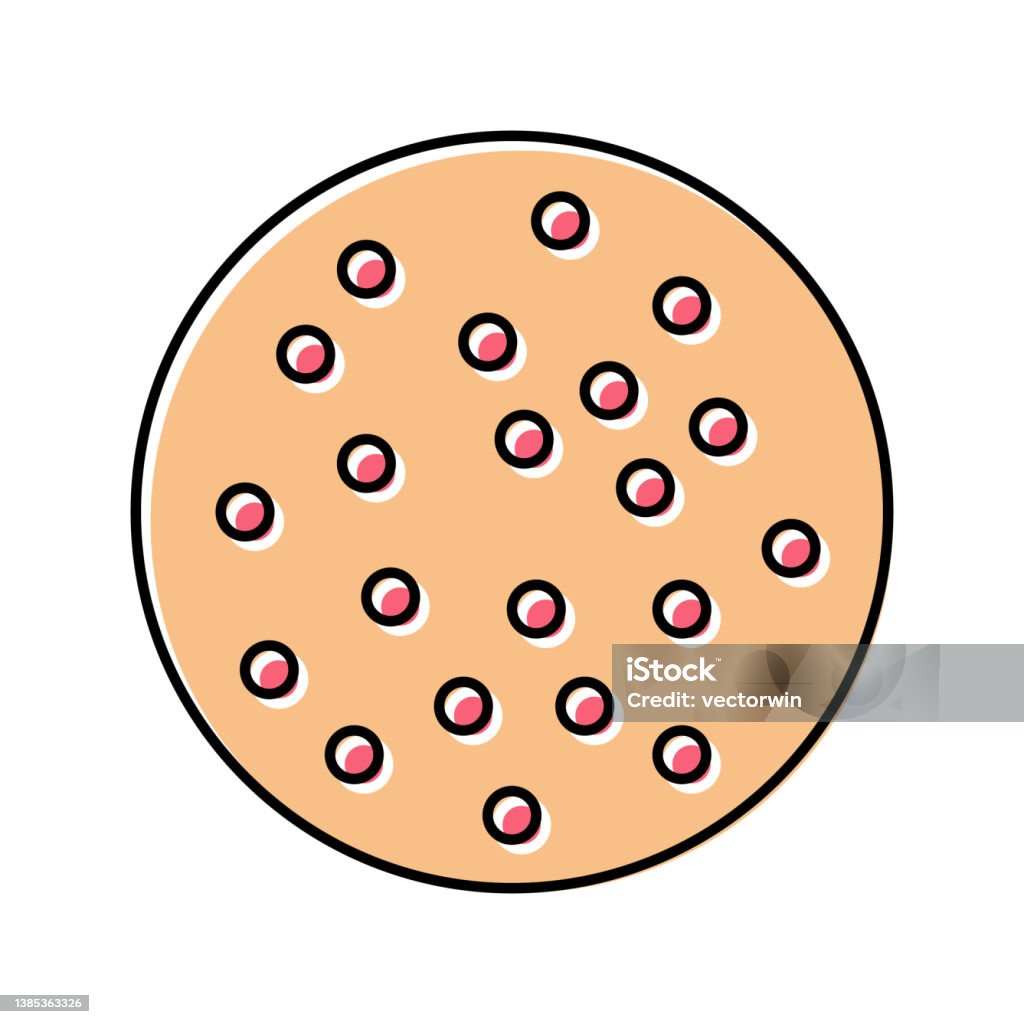 Lichen Planus Skin Disease Color Icon Vector Illustration Stock