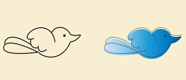 Jeu Dicônes Doiseau Symbole De La Colombe Style De Dessin Animé De Logo