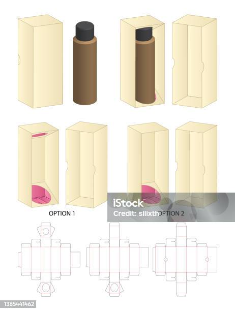 Conception De Modèle De Découpage De Matrice De Boîte Maquette 3d