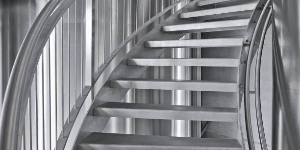 Free picture: steel, building, design, industry, stairs, interior ...