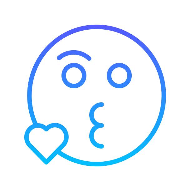 200 Blowing Kiss Emoji Illustrations Graphiques Vectoriels Libre De