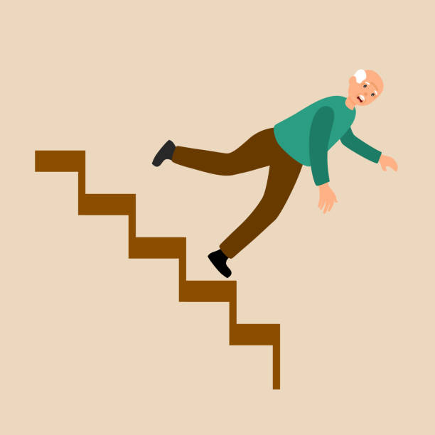 Person Falling Down The Stairs