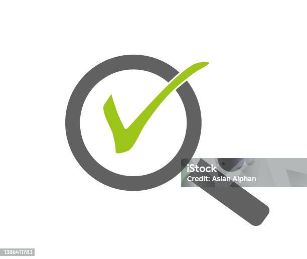 Magnifying Glass With Green Check Tick Stock Illustration - Download ... Magnifying Glass With Green Check Tick Stock Illustration - Download ...
