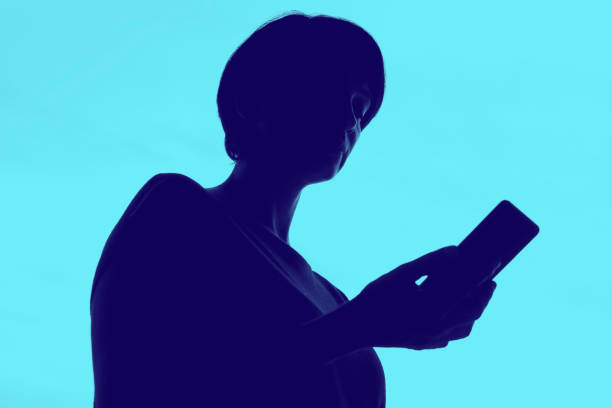 Free Stock Photo of Person Using Cell Phone Silhouette | Download Free ...